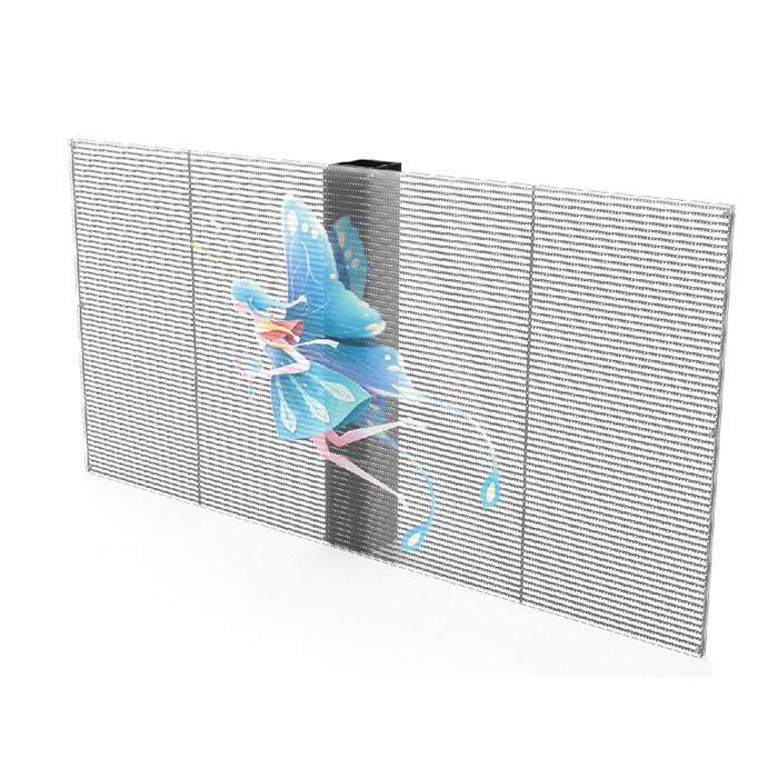 P3.9 Transparent LED Panel , Indoor Transparent Glass LED Screen Wall