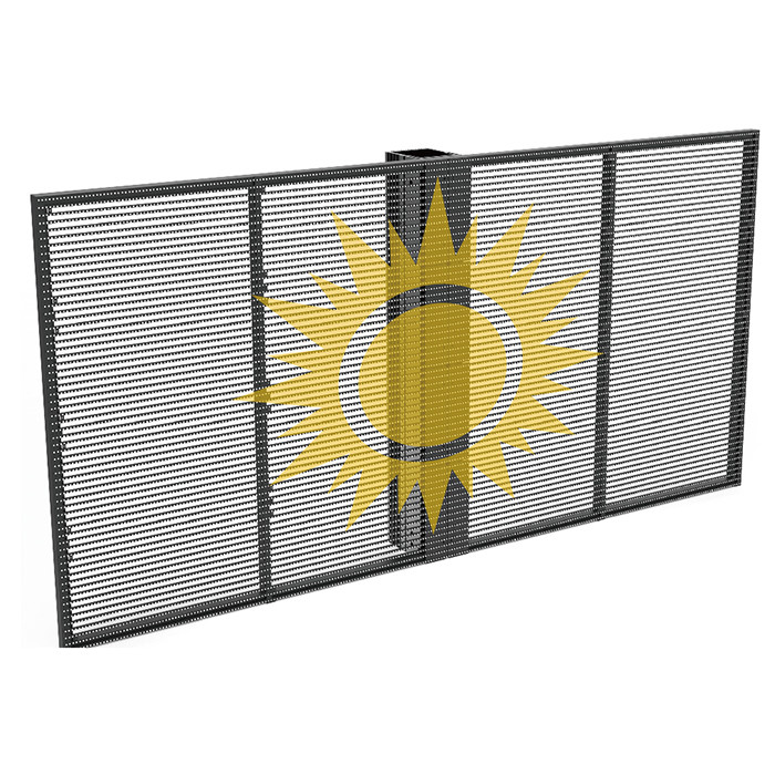 P10.4 Glass Window Indoor Transparent LED Display For Shopping Mall ...