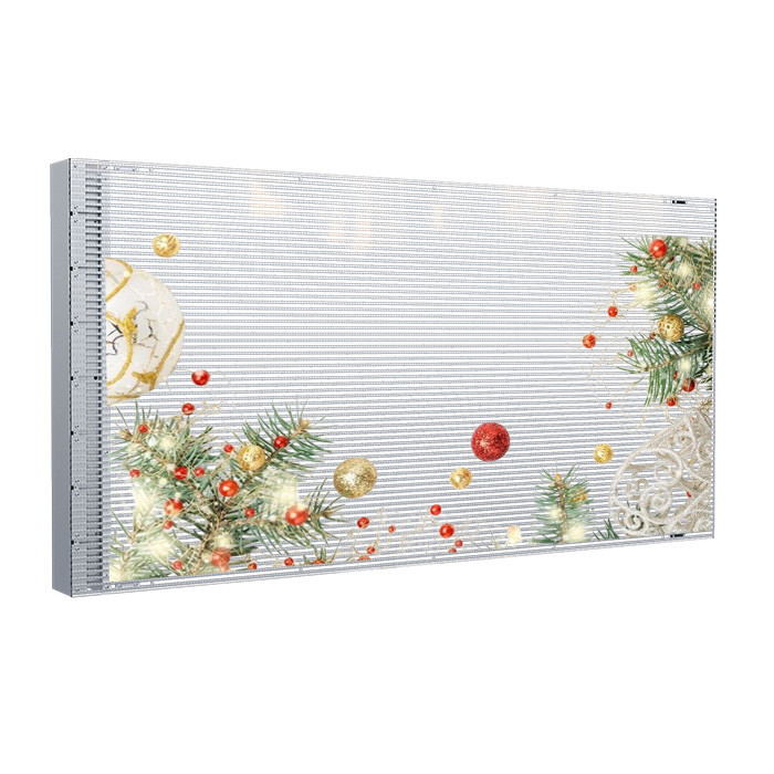 P4 Adhesive Transparent LED Display Front Service Only 3.5 kg Per ...