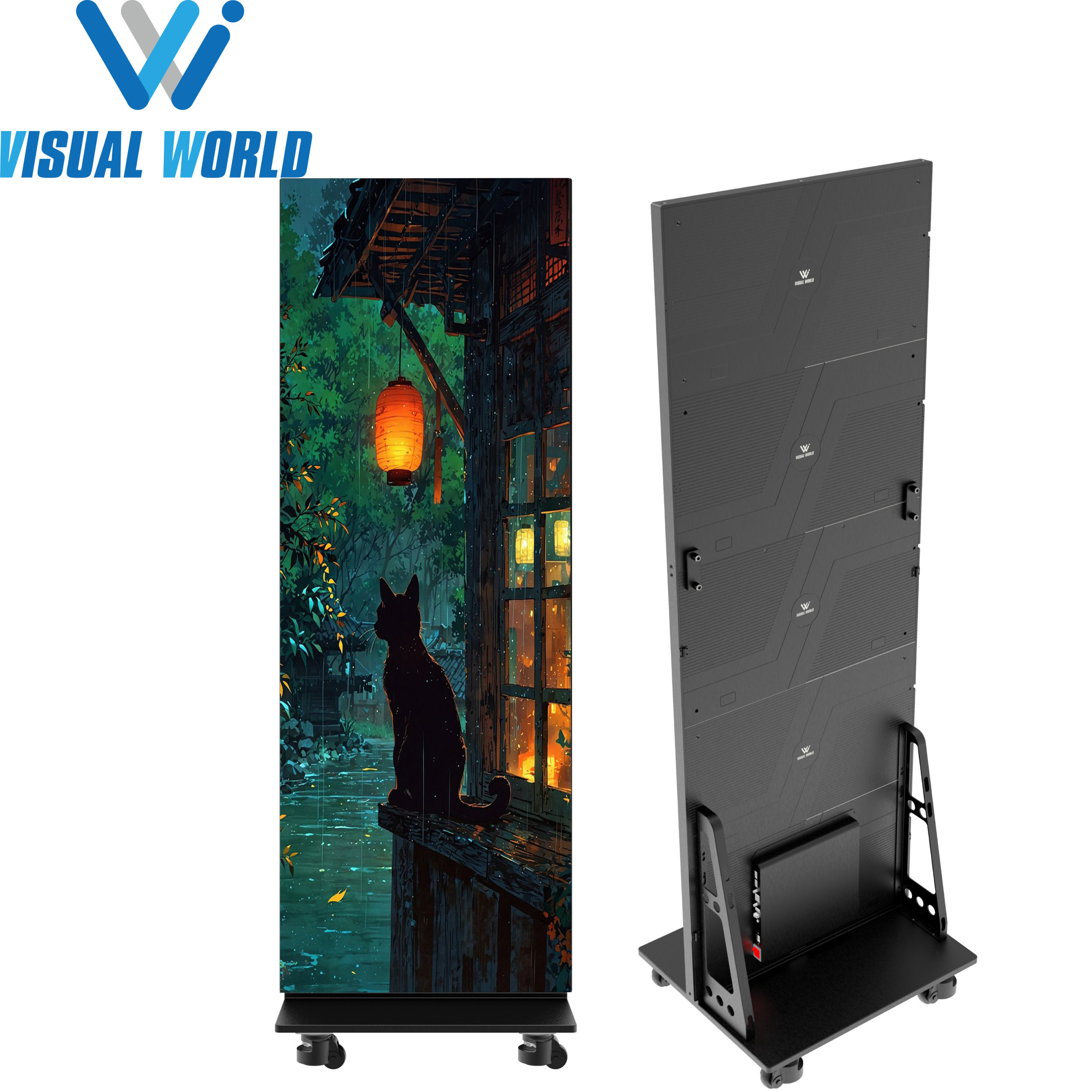 V-Poster Smart LED Display High Resolution Remote Control Movable ...